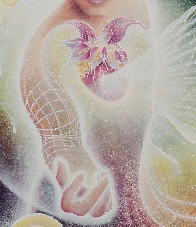 PRINT: Metaphysical Heart Painting Ethereal Fine Art Esoteric - Etsy