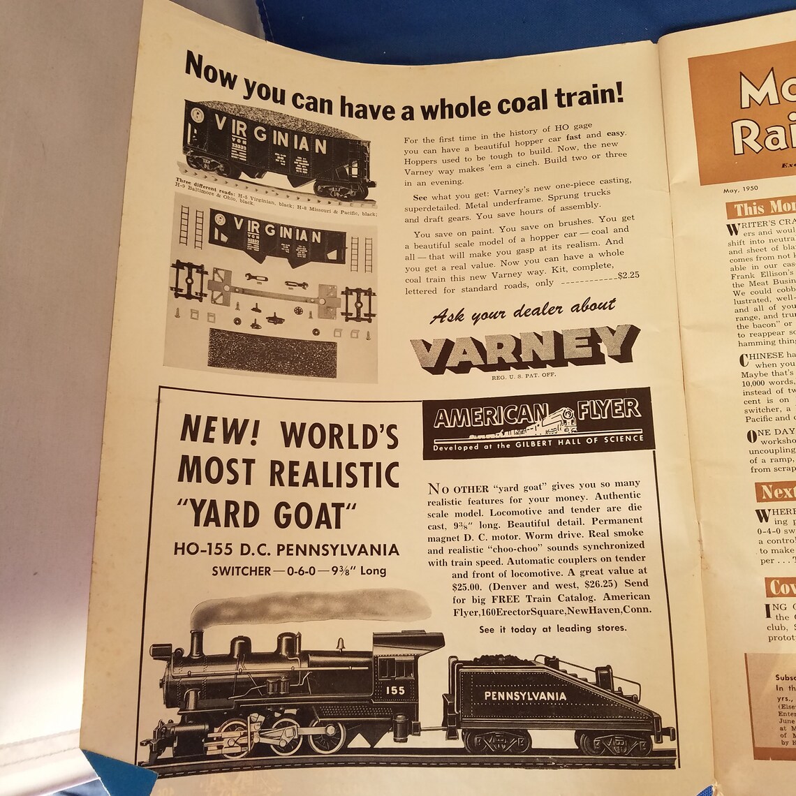 1950 Model Railroader - Vintage Railroad - Train Magazine - "model ...