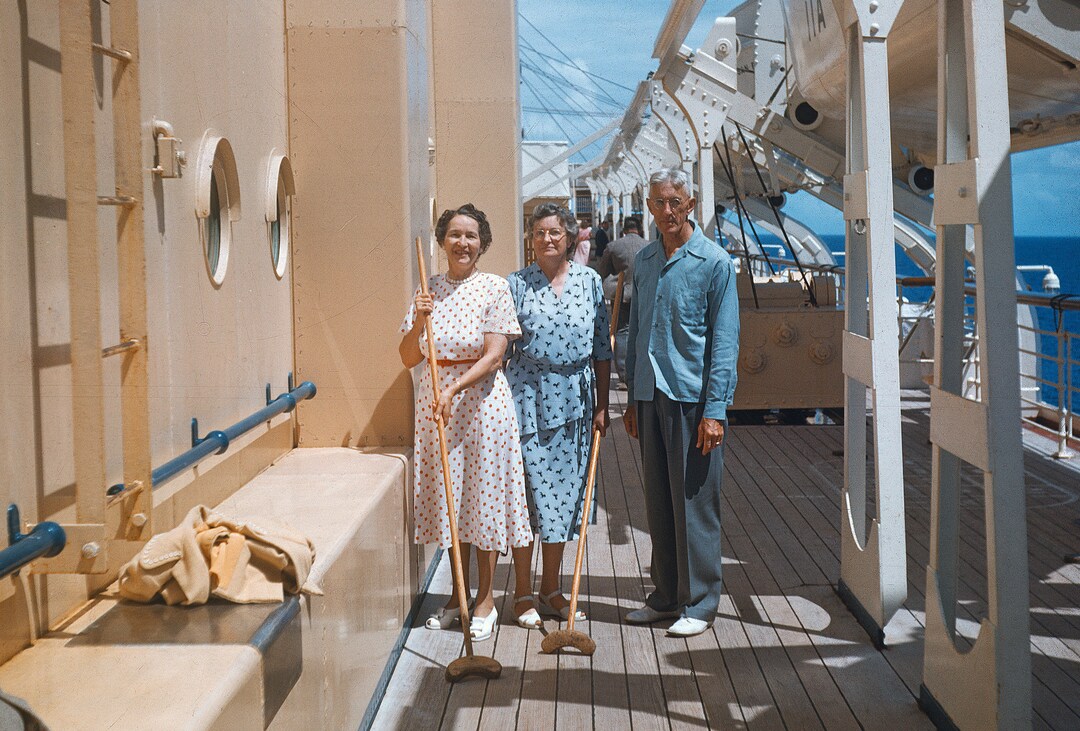 1955 Onboard S.S. Luraline on the Way to Hawaii - Matson Lines - Etsy