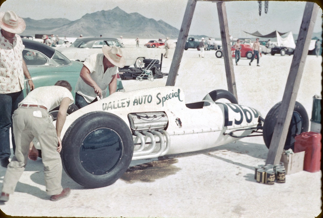 Bonneville Salt Flats Utah - Bonneville Racer Drag Car - 1950's - Etsy