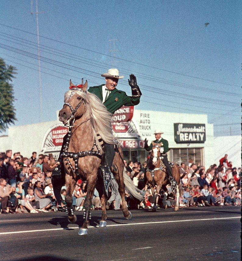 Fancy Cowboy on Palomino Horse in a California Parade - 1950's - Etsy
