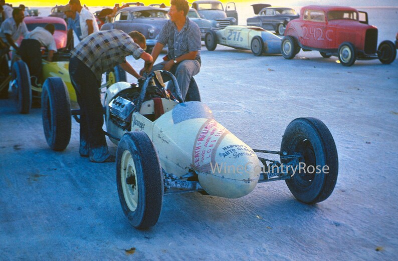 Bonneville Salt Flats Drag Racing - Utah - Hot Rods - 1950's - Etsy