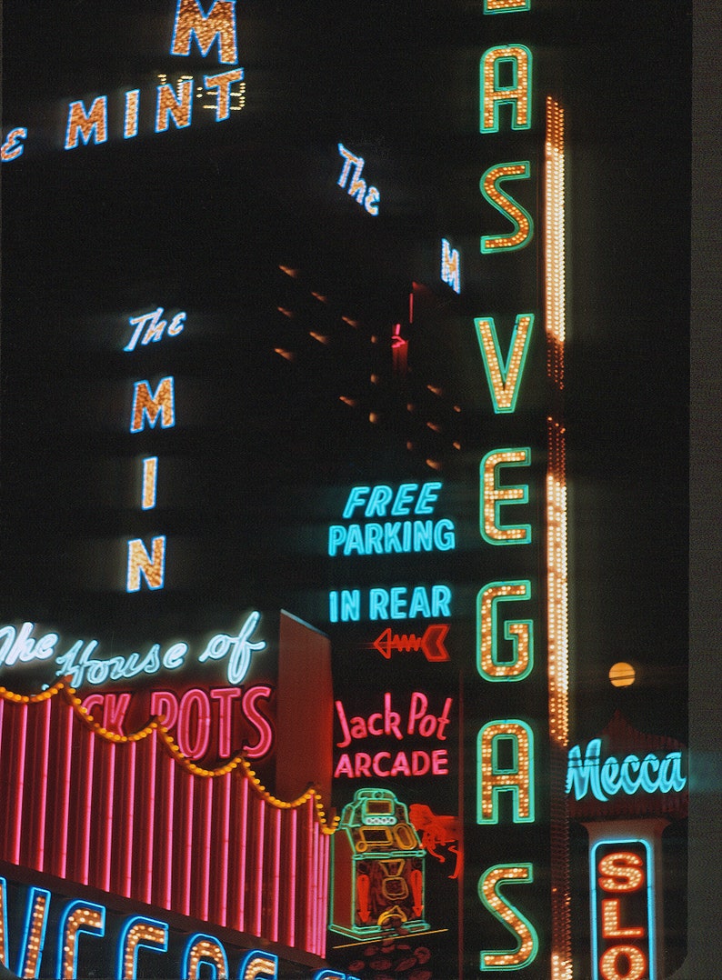 Vintage 1960-70's Las Vegas Casinos and Neon Sign - Etsy