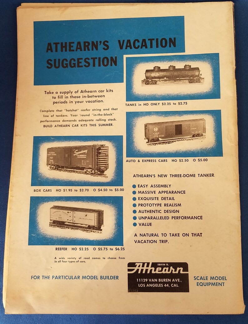 1950 Model Railroader - Vintage Railroad - Train Magazine - "model ...