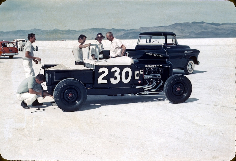 Bonneville Salt Flats Utah - Bonneville Racer Drag Car - 1950's - Etsy