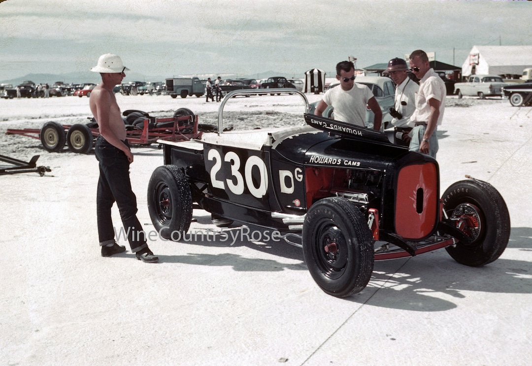 Bonneville Salt Flats Drag Racing - Utah - Hot Rods - 1950's - Etsy