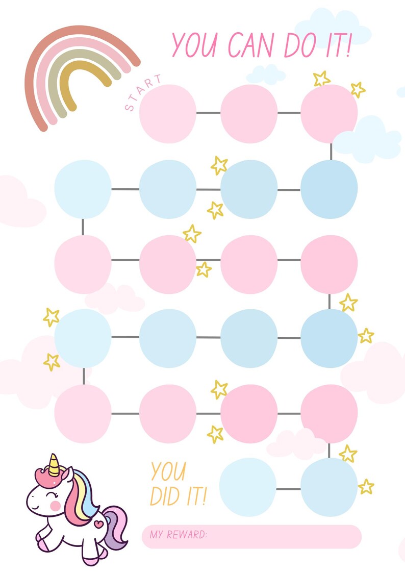 Kids Potty Training Chart With Reward System – Printable Toddler Potty ...