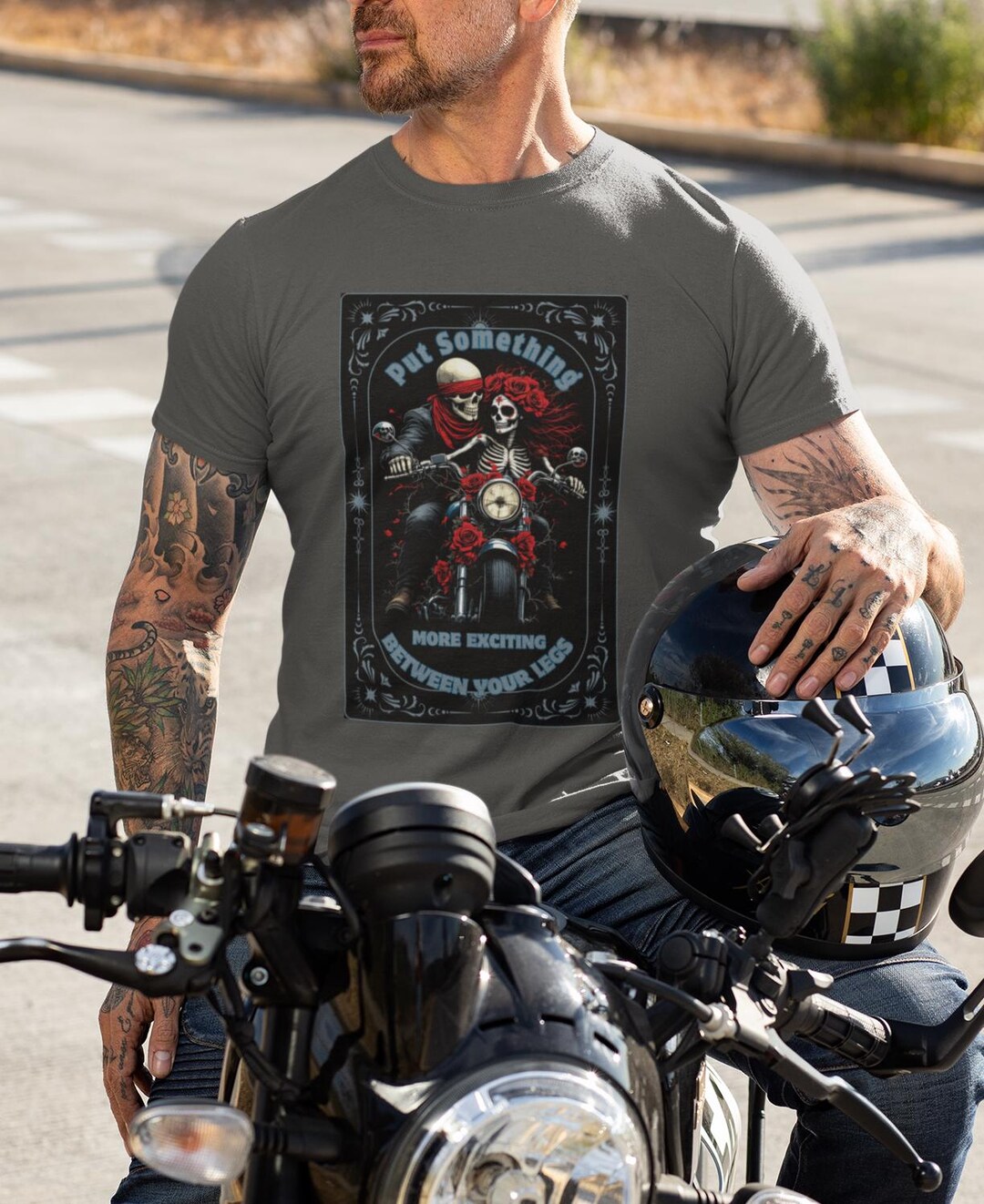 Funny Motorcycle Tarot Card T-shirt, Booktok Quote Tee - Etsy