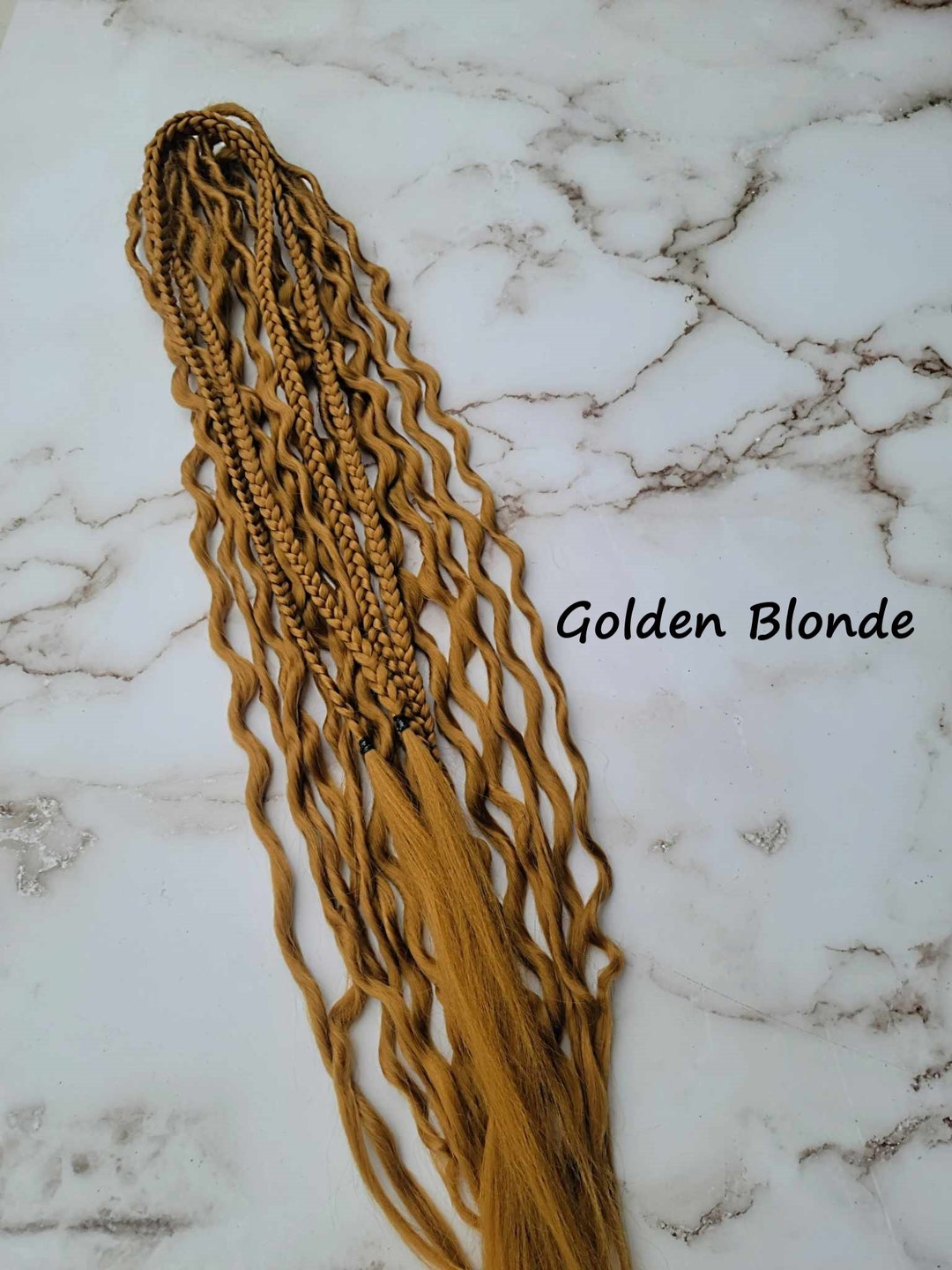 Golden Blonde-selection of Thin/micro Synthetic DE Dread Extensions ...