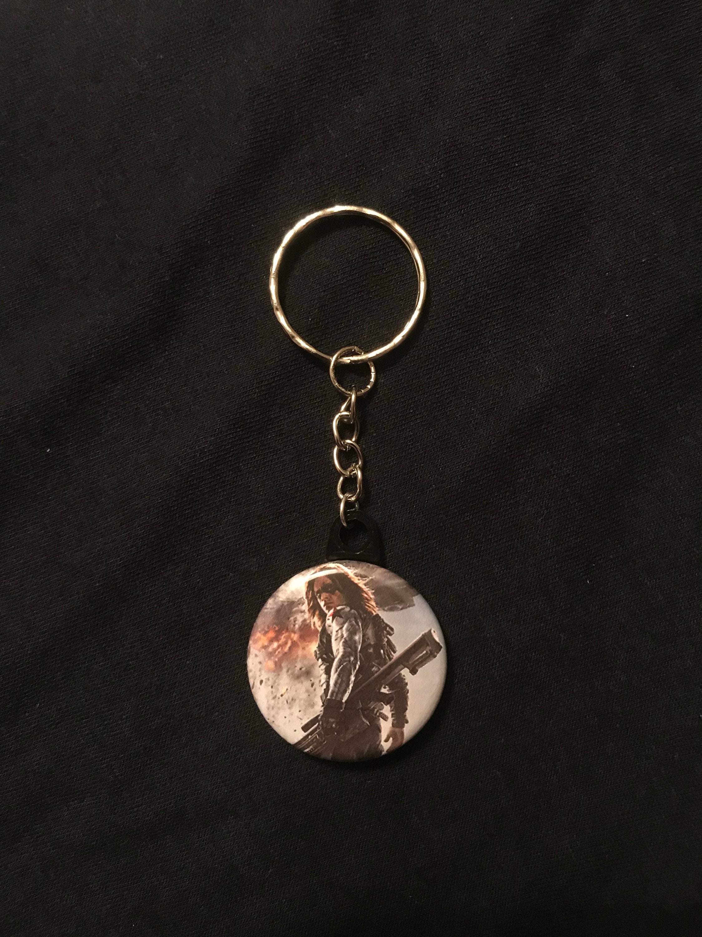 Bucky Barnes Winter Soldier Button Keychains | Etsy