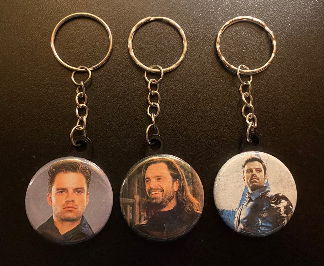 Bucky Barnes Button Keychains - Etsy