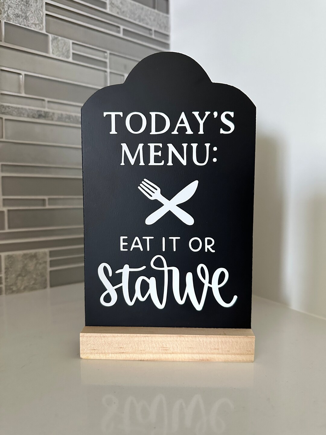 Kitchen Menu Sign (two-sided) - Etsy