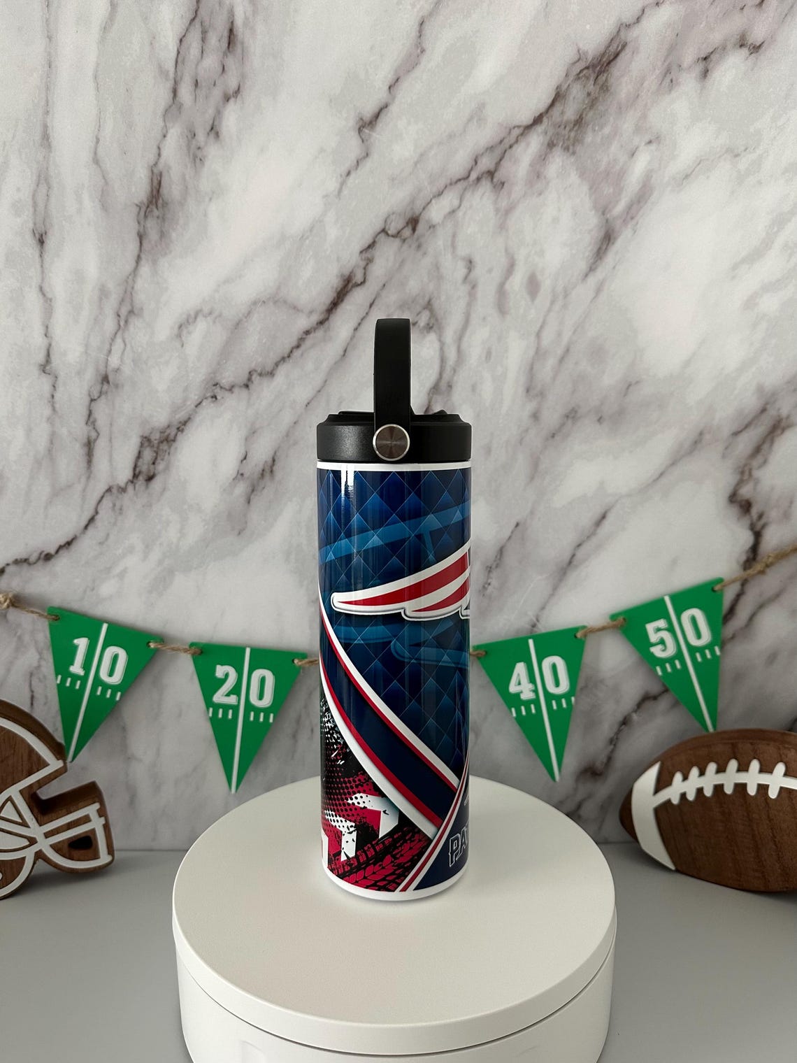 New England Patriots Stainless Steel Tumbler 20 Oz. - Etsy