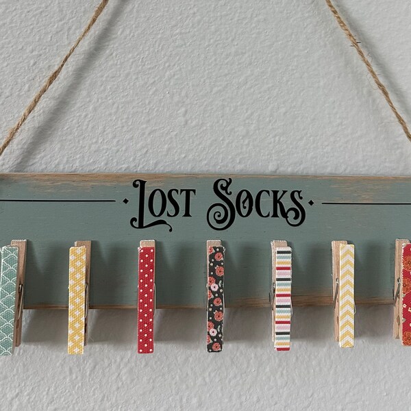 Lost Socks Sign - Etsy