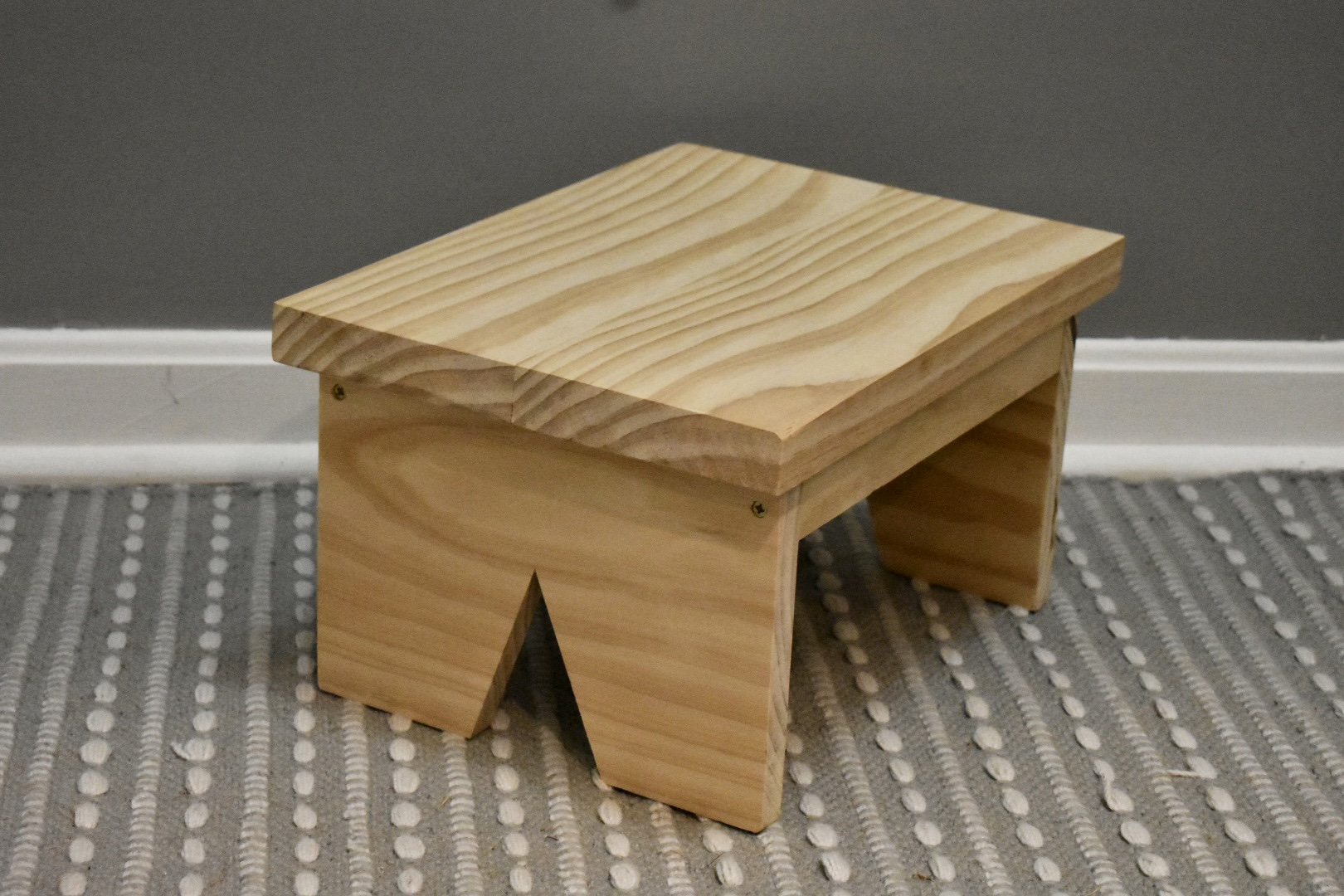 Pine Step Stool Unpainted-adult Sized - Etsy