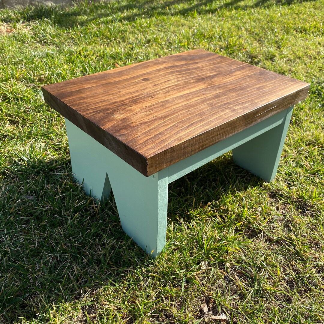 Pine Step-stool-15 Inches-custom Colors - Etsy