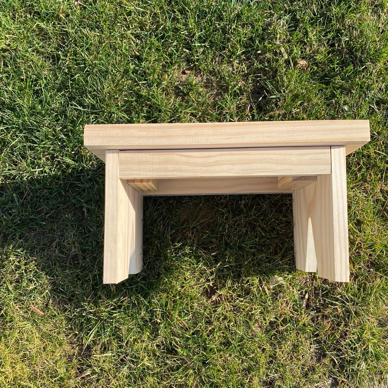 Pine Step Stool Unpainted-adult Sized - Etsy