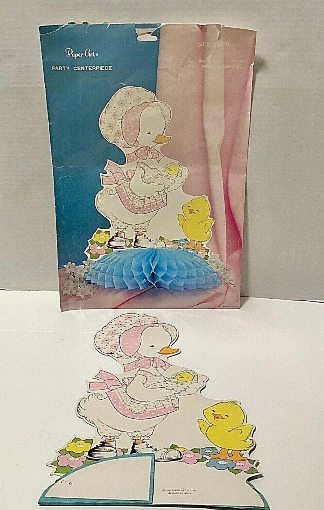 Vintage Paper Art Pop up Decoration Centerpiece Display Baby New ...