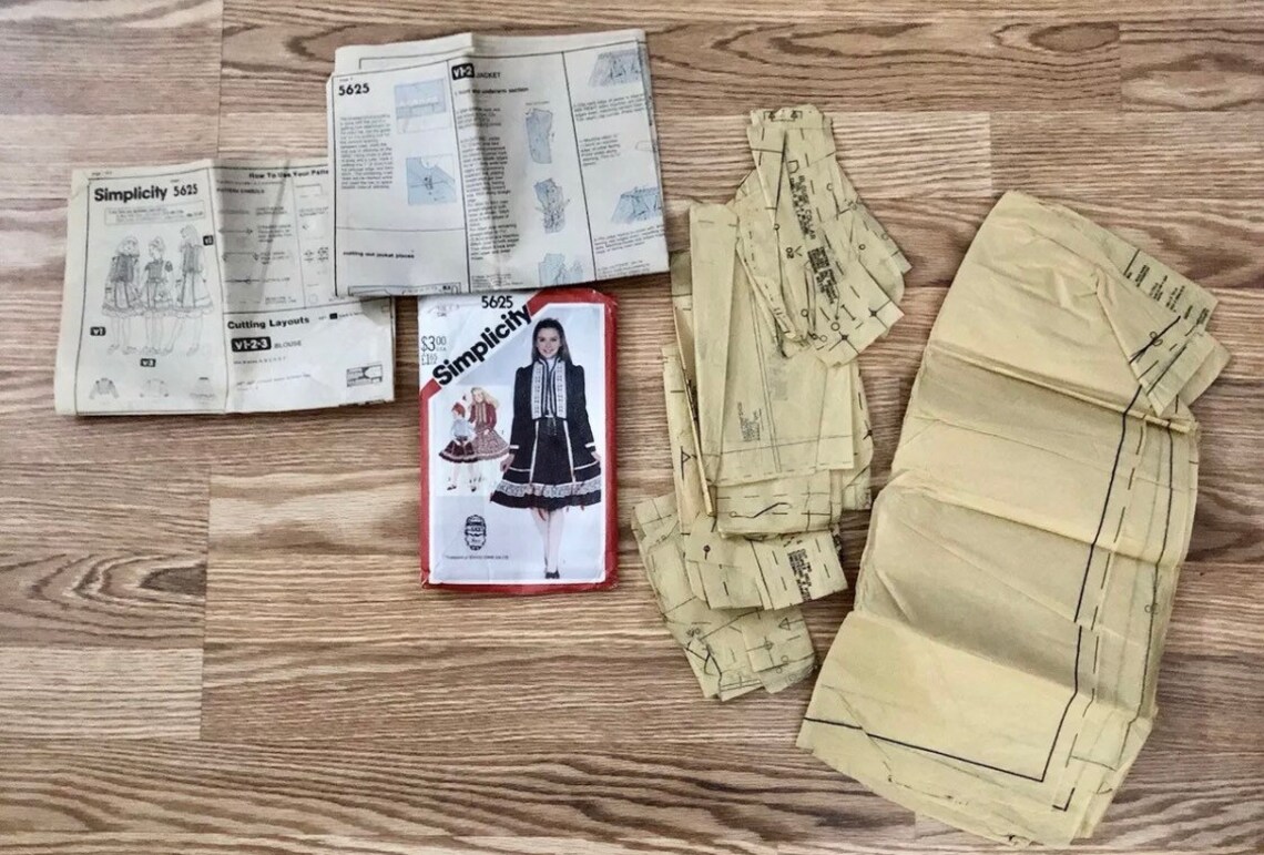 Vintage 1980s Gunne Sax Skirt Blouse Jacket Pattern 5625 Girls - Etsy