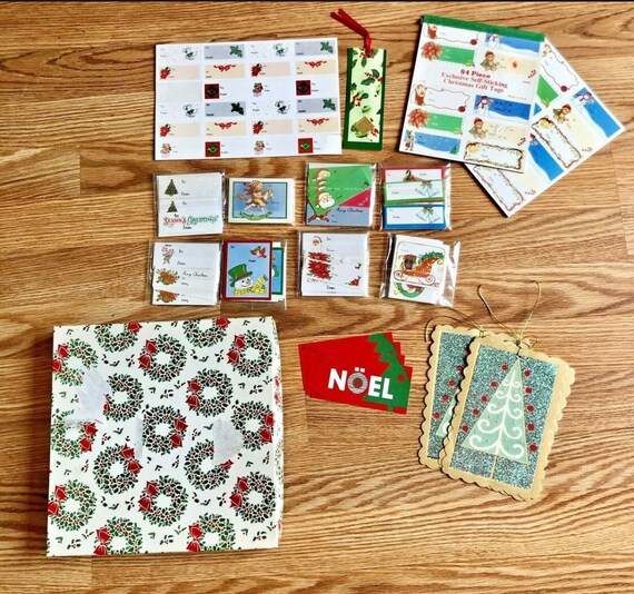 Vintage Christmas Gift Tags Unused 1970s 1990s in Box | Etsy