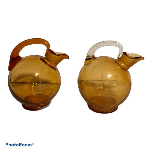 Amber Glass Jug - Etsy