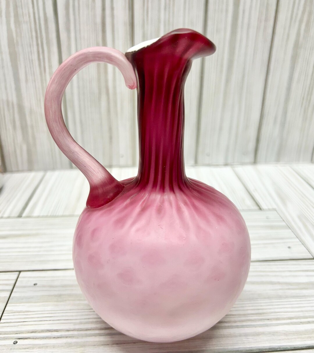 Pink Satin Diamond Quilted Cruet Unmarked 5.5 - Etsy