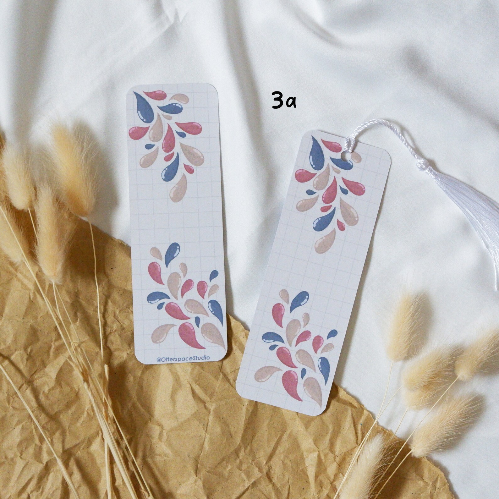 Teardrops Bookmark | Illustration, Illustrated Bookmarks, Double-sided ...