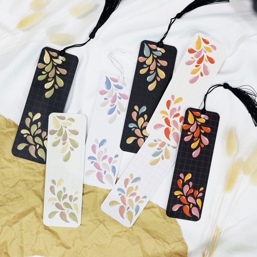 Teardrops Bookmark | Illustration, Illustrated Bookmarks, Double-sided ...
