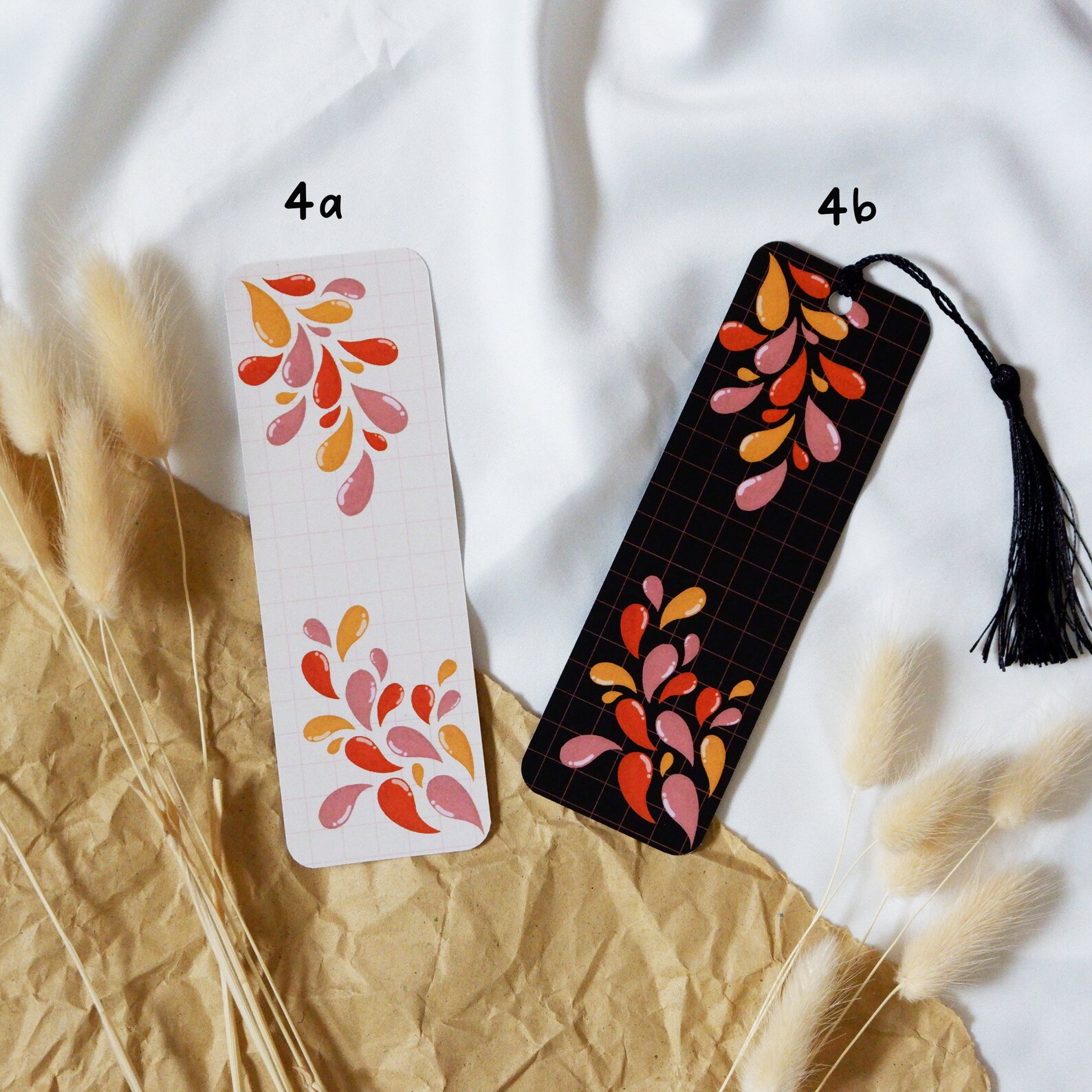 Teardrops Bookmark | Illustration, Illustrated Bookmarks, Double-sided ...