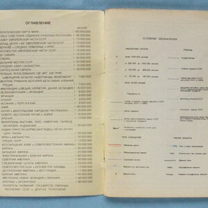 Vintage Soviet Mini World Atlas 64 Pages / Vintage World Map | Etsy