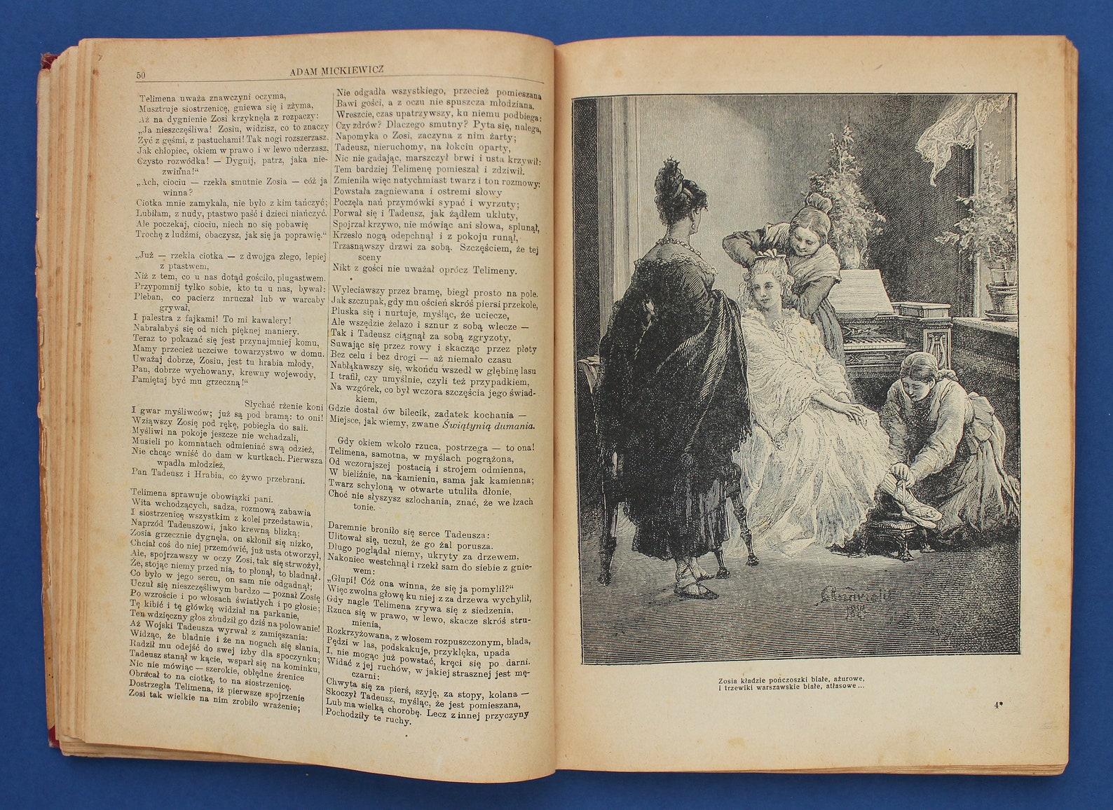 Antique Polish Book Adam Mickiewicz pan Tadeusz - Etsy