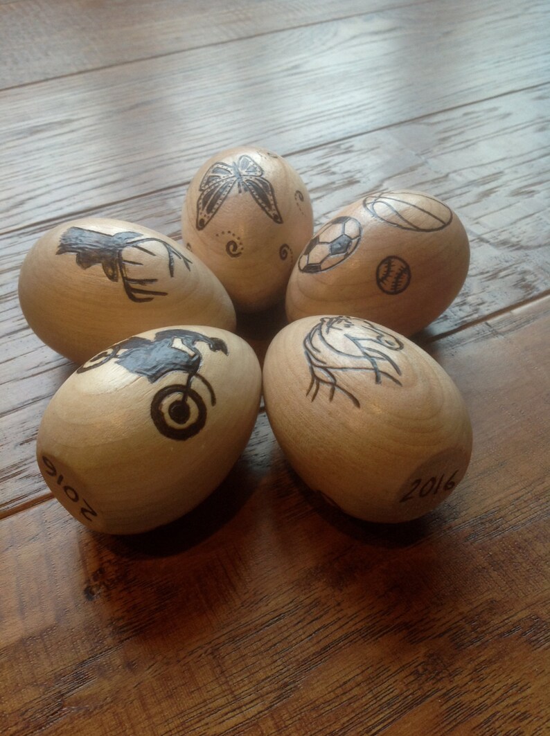 Personalized Wooden Easter Egg Personalized Easter Egg | Etsy