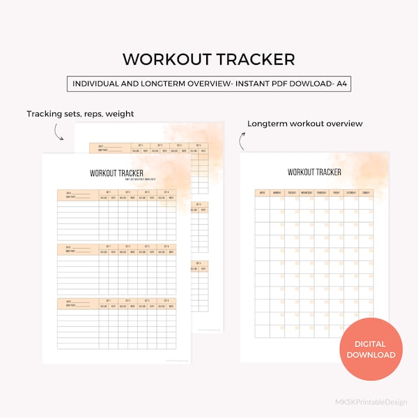Progressive Overload Gym Tracker - Etsy