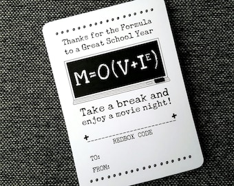 Math thank you card | Etsy