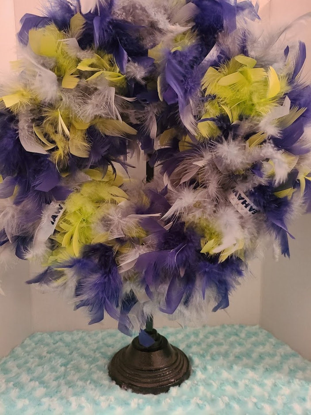 Seahawks Feather Wreath - Etsy