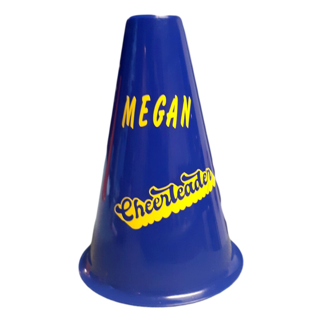 8-customized Cheer 8" Megaphone. Hand Printed and Made 100% in the USA ...