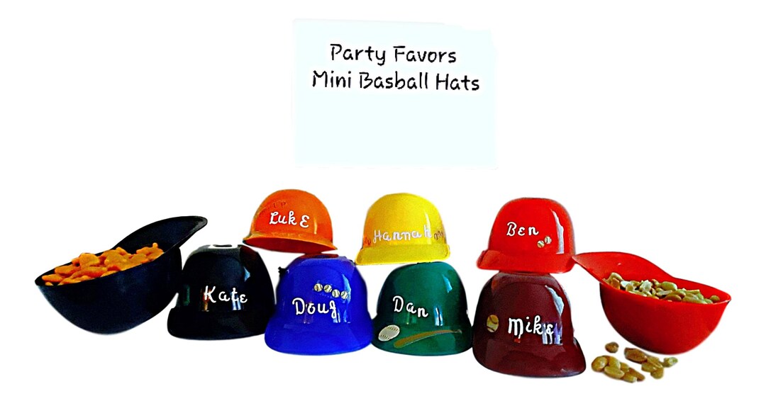12-small Customized Baseball Caps Party Favors - Etsy