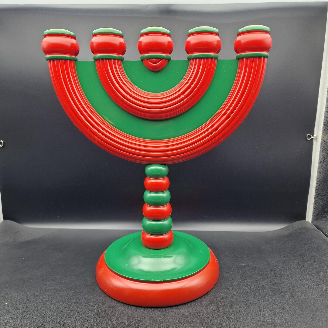 Vintage Swedish Folk Art Candelabra by Sandberg Art Center, Nora Stad ...