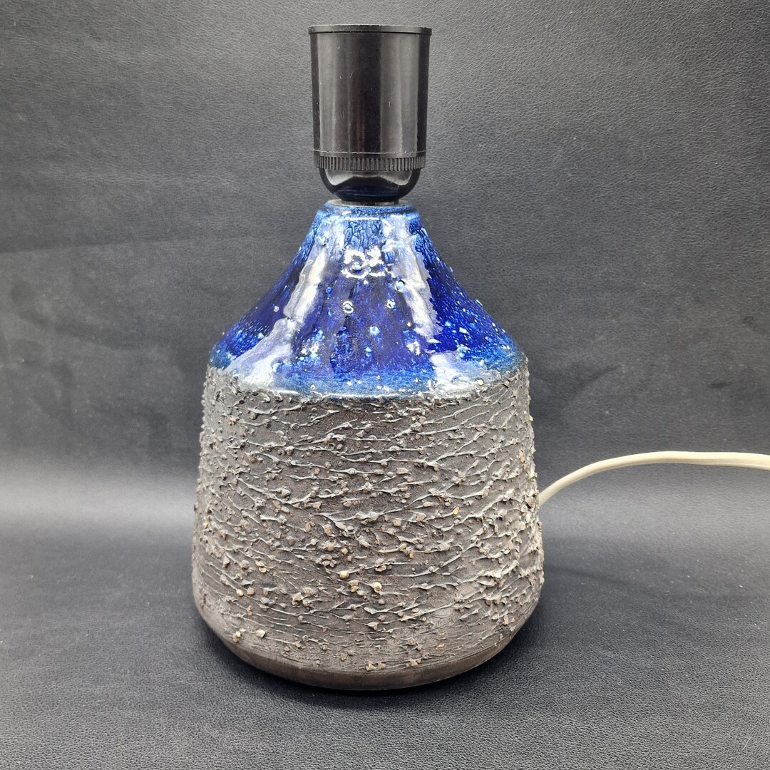 Vintage Tilgmans Raku Table Lamp - 1960:s - Etsy