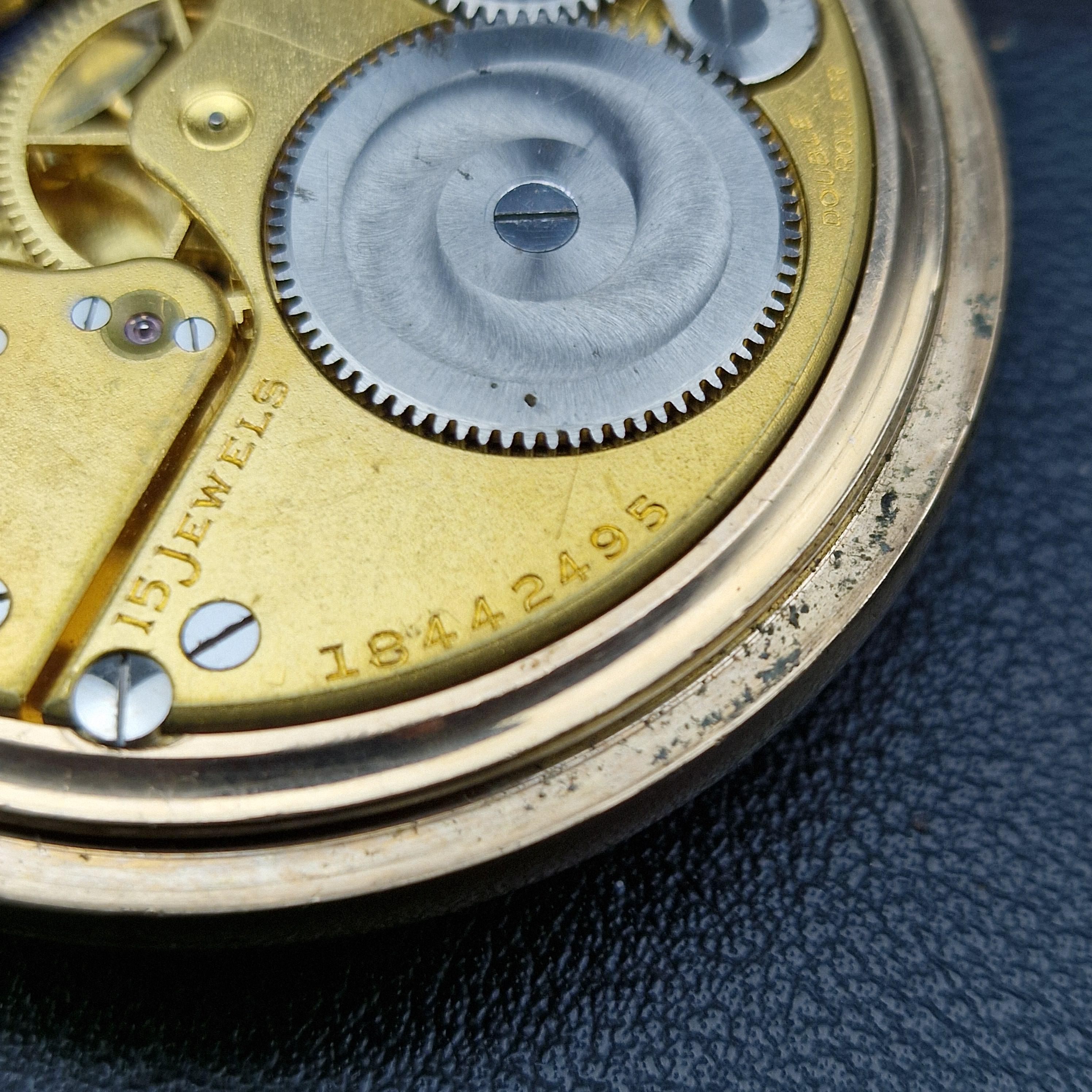 Antique Elgin Pocket Watch, 1915 Gold-filled J. Boss Keystone Case, 15 ...