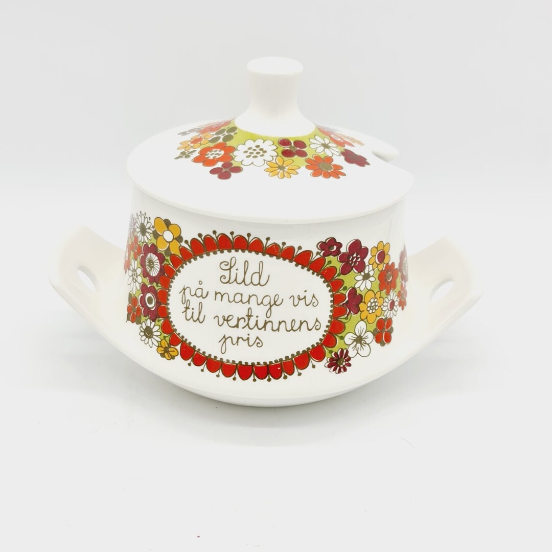 Vintage Turi Design Figgjo Flint Norway Folklore Individual Soup ...