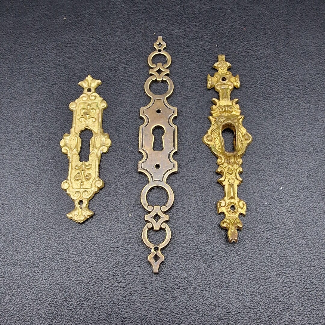 Antique & Vintage Keyhole Plates – Mixed Lot of 3 - Etsy