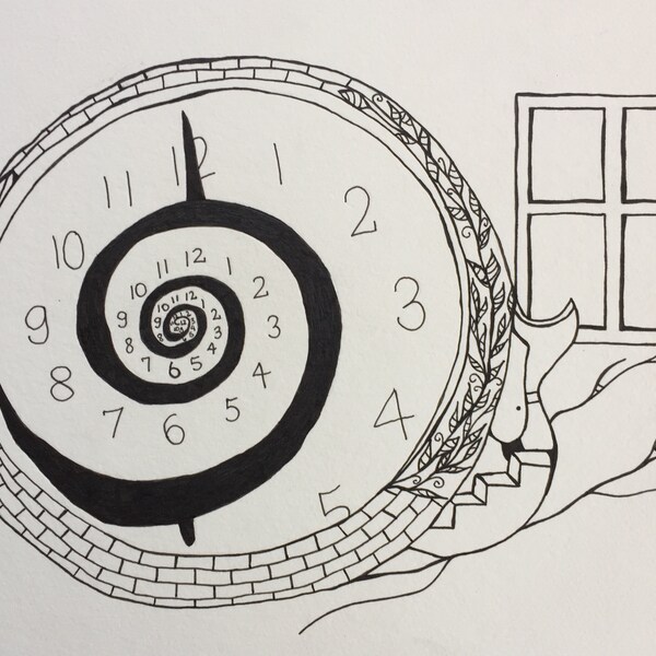Clock Drawing - Etsy