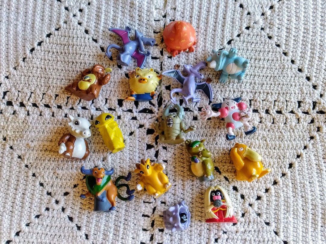 Vintage 1990s Mini Pokemon Figures Lot of 18 / Pokemon Toy Lot / Gen 1 ...