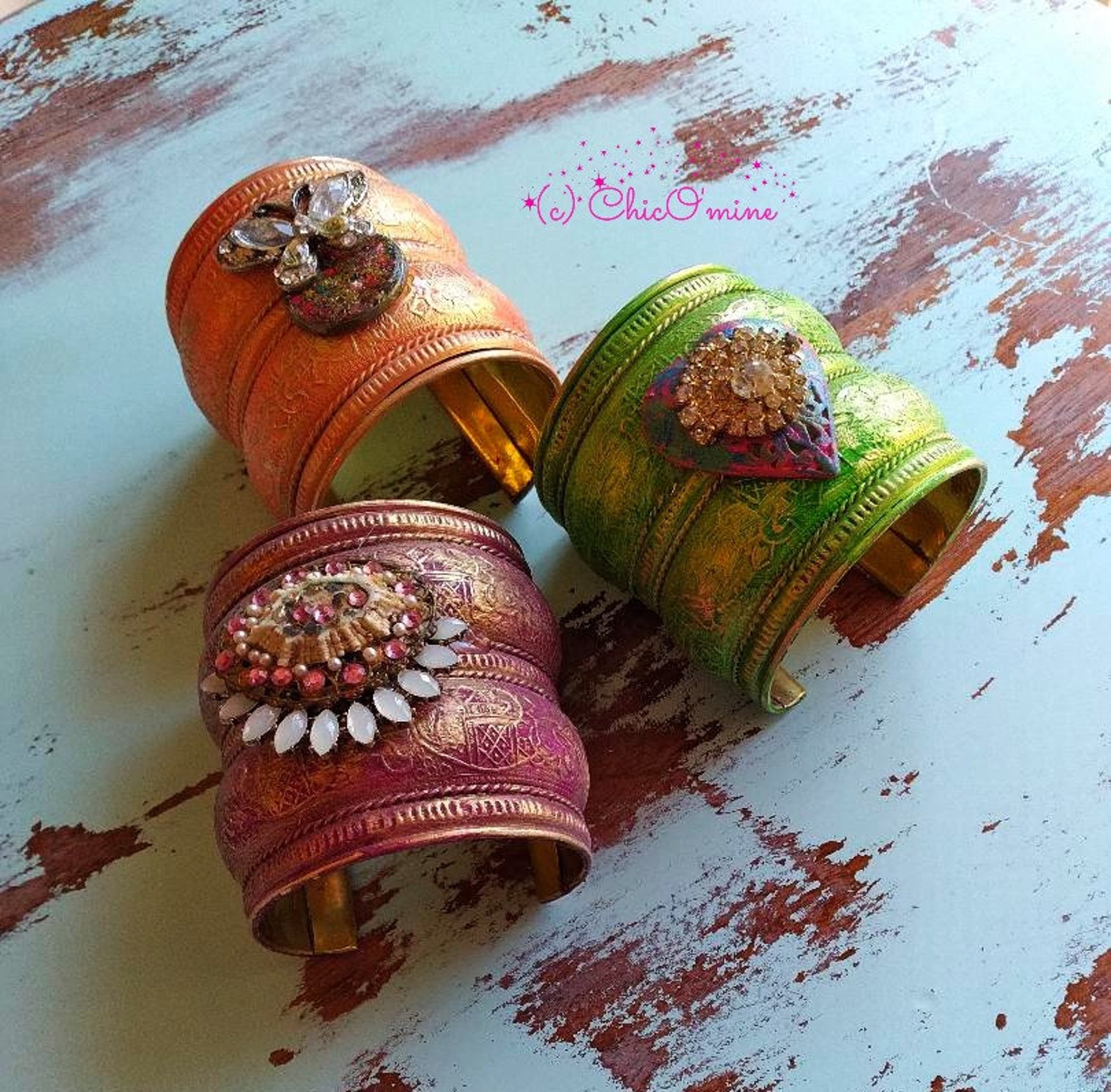 Adjustable Bohemian Bangles / YOU CHOOSE / Gypsy Bangles / | Etsy