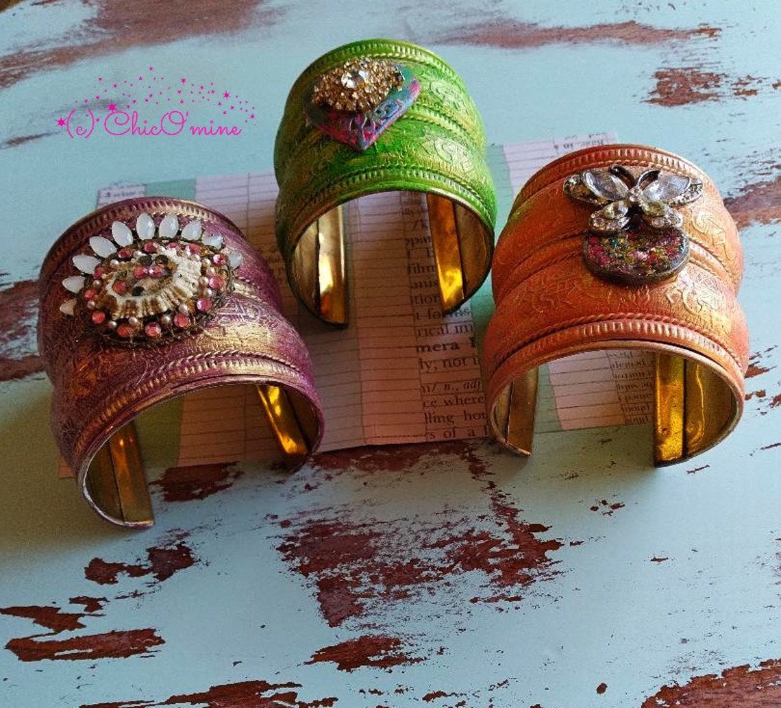 Adjustable Bohemian Bangles / YOU CHOOSE / Gypsy Bangles / | Etsy