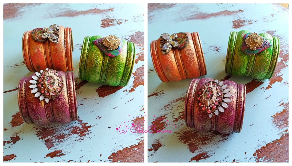 Adjustable Bohemian Bangles / YOU CHOOSE / Gypsy Bangles / | Etsy