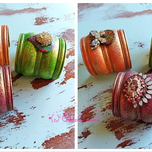 Adjustable Bohemian Bangles / YOU CHOOSE / Gypsy Bangles / Homespun ...