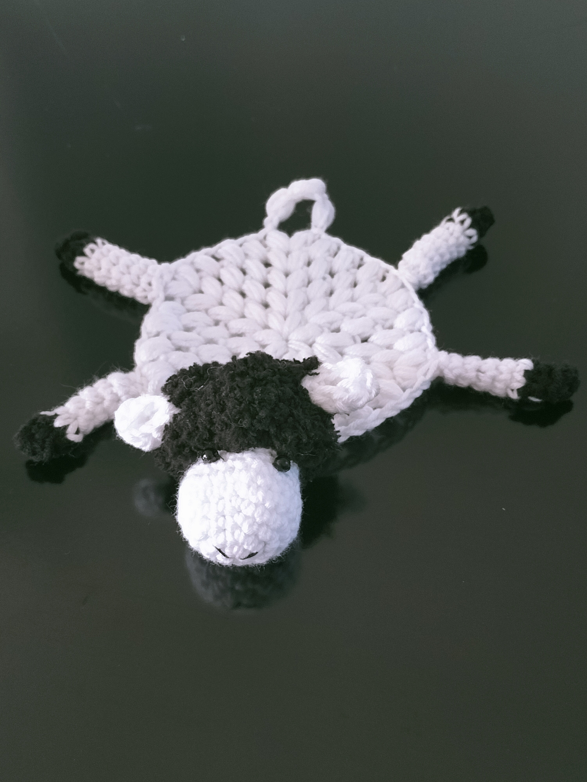 Crochet Sheep Coaster ,coaster for Hot Drinks, White Sheep Animal ...