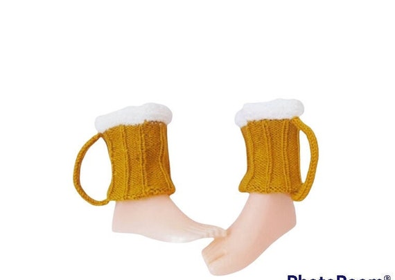 Crochet Beer Mug Leg Warmers Father's Day Gift Beer | Etsy